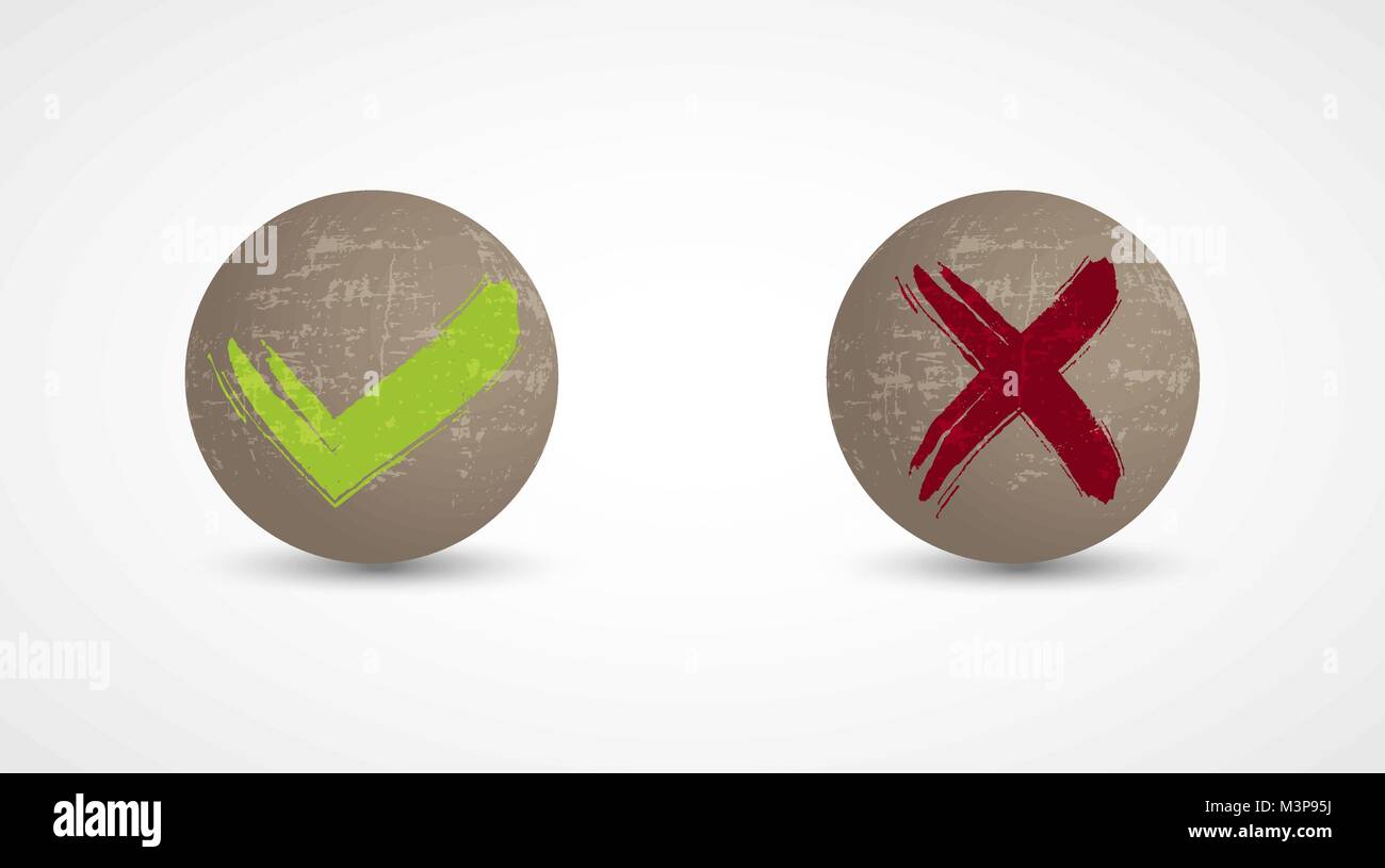 right, wrong sign symbol set Stock Vector Image & Art - Alamy