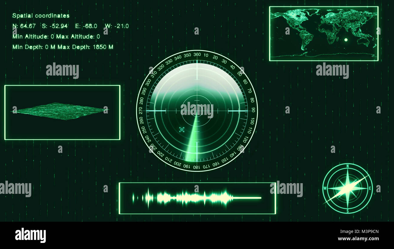 Submarine Sonar Screen