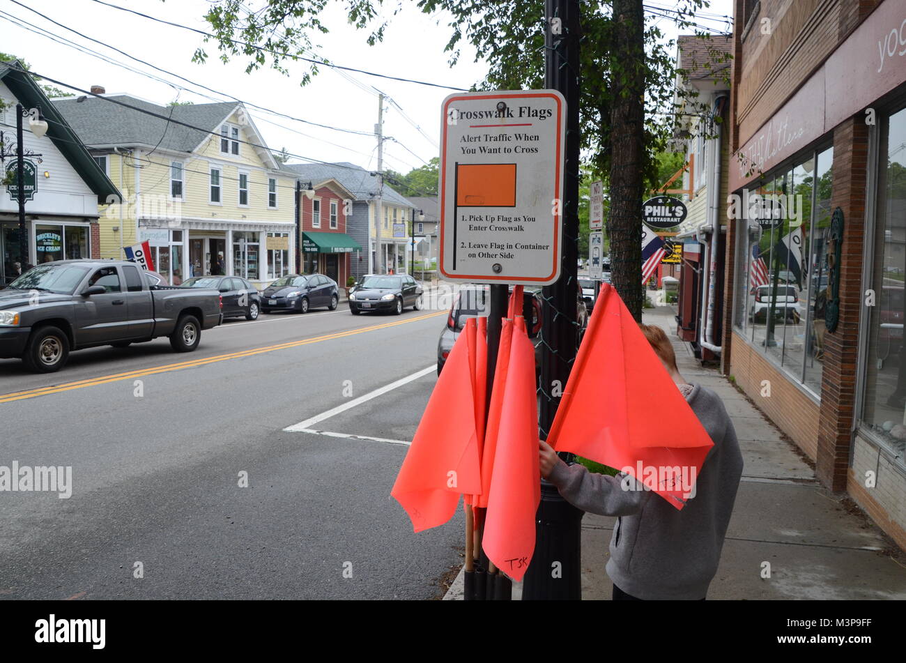 main street wakefield south kingstown rhode island USA Stock Photo - Alamy