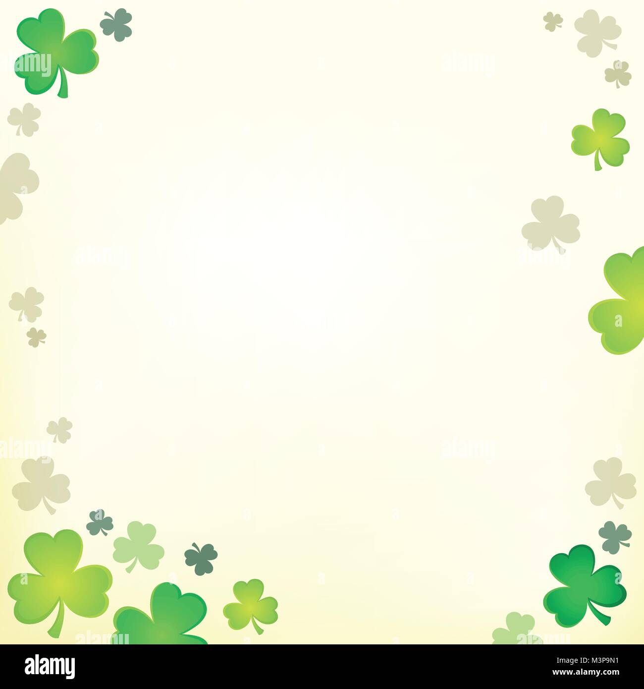 Three leaf clover theme 1 - eps10 vector illustration Stock Vector ...