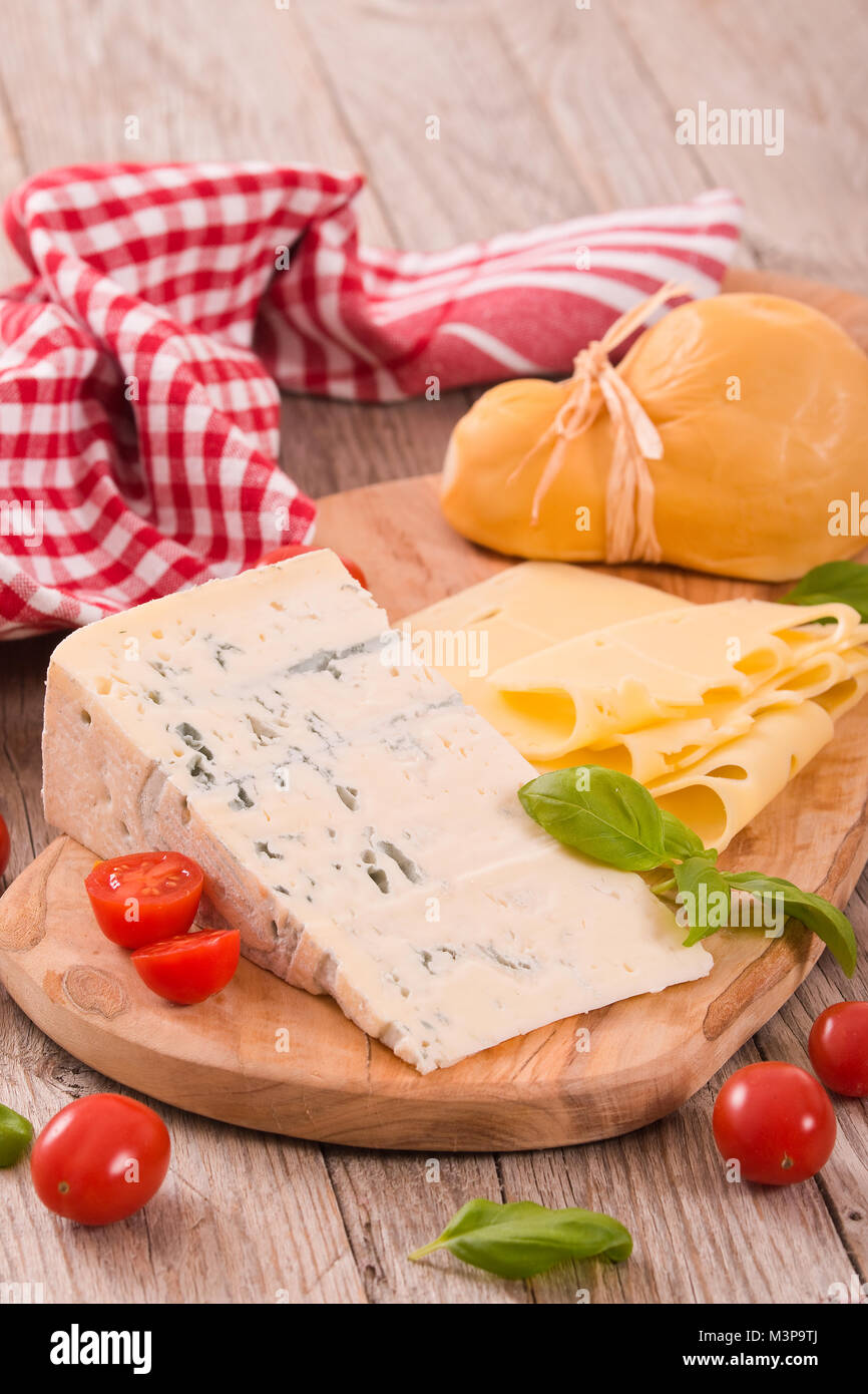 Various type of italian cheeses Stock Photo - Alamy