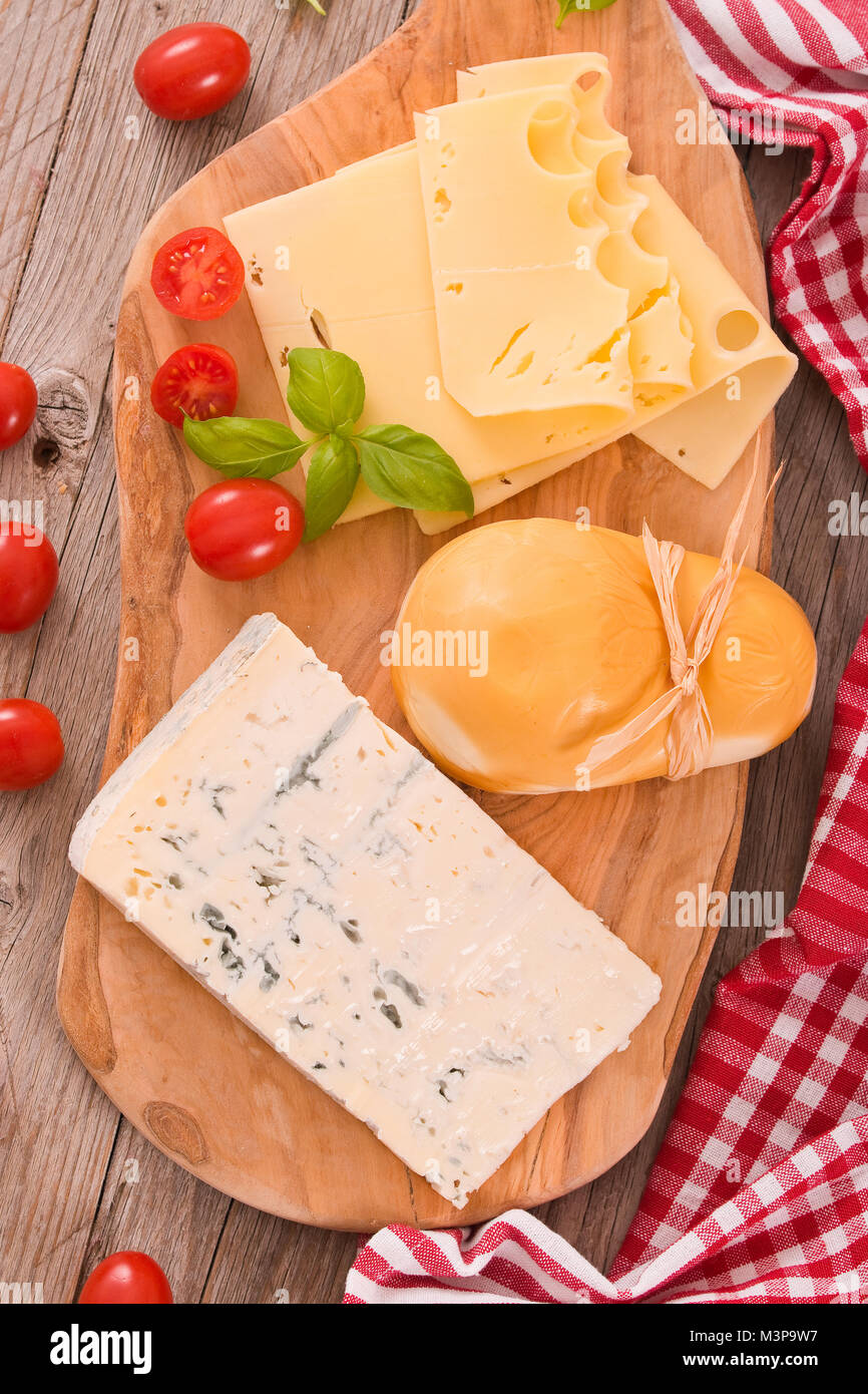 Various type of italian cheeses Stock Photo - Alamy