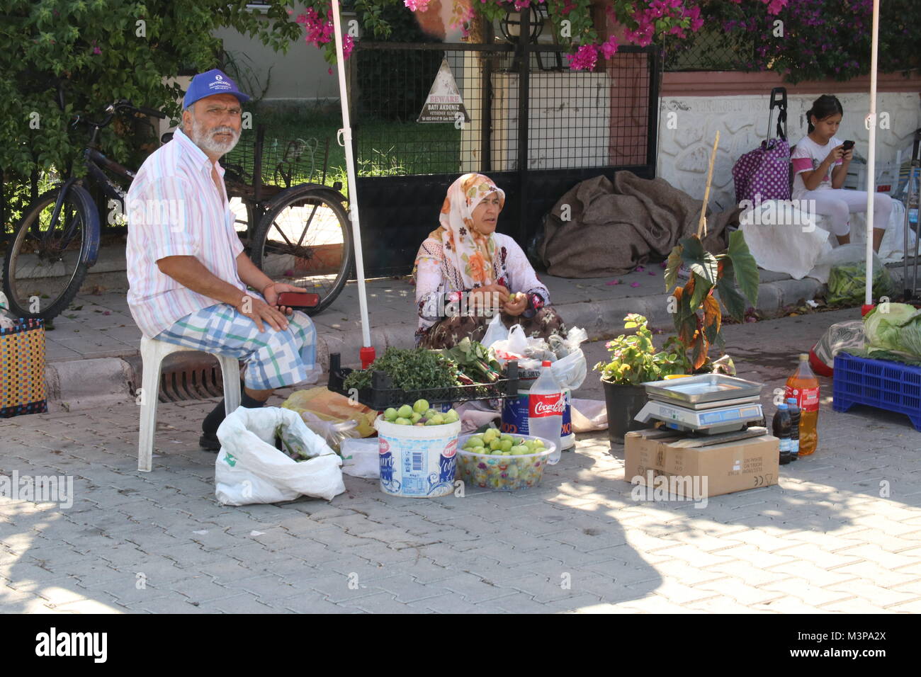 CALIS, TURKEY - 6TH AUGUST, 2017: Fresh fruit and vegetable produce for ...