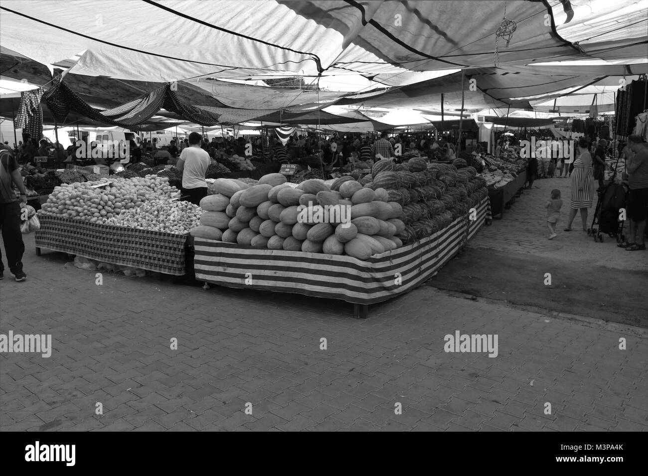 CALIS, TURKEY - 6TH AUGUST, 2017: Fresh fruit and vegetable produce for ...