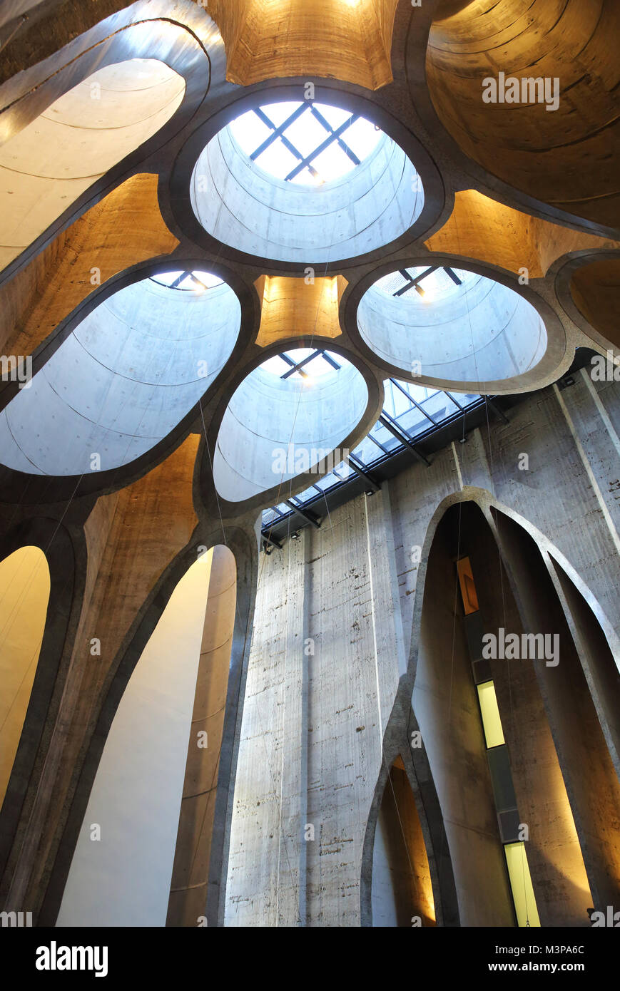 Inside the new Zeitz MOCAA, in a historic grain silo building, designed ...
