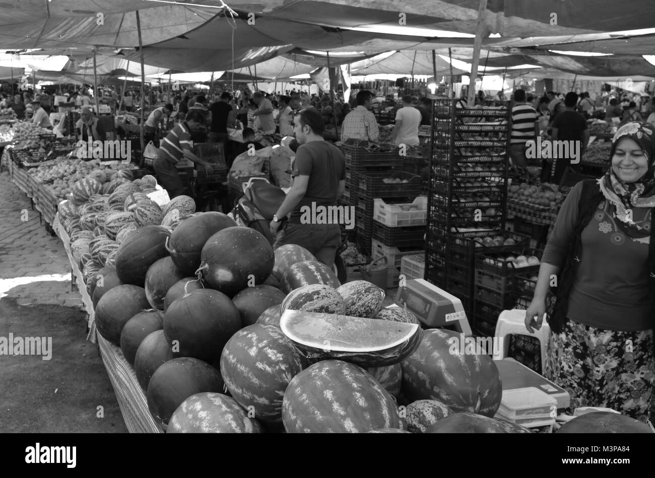 CALIS, TURKEY - 6TH AUGUST, 2017: Fresh fruit and vegetable produce for ...