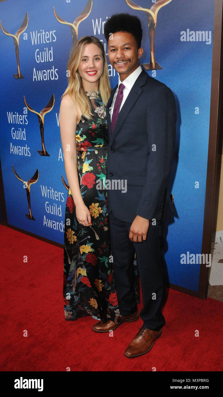 Beverly Hills, USA. 11th Feb, 2018. (L-R) Actress Rebecca Forsythe and ...