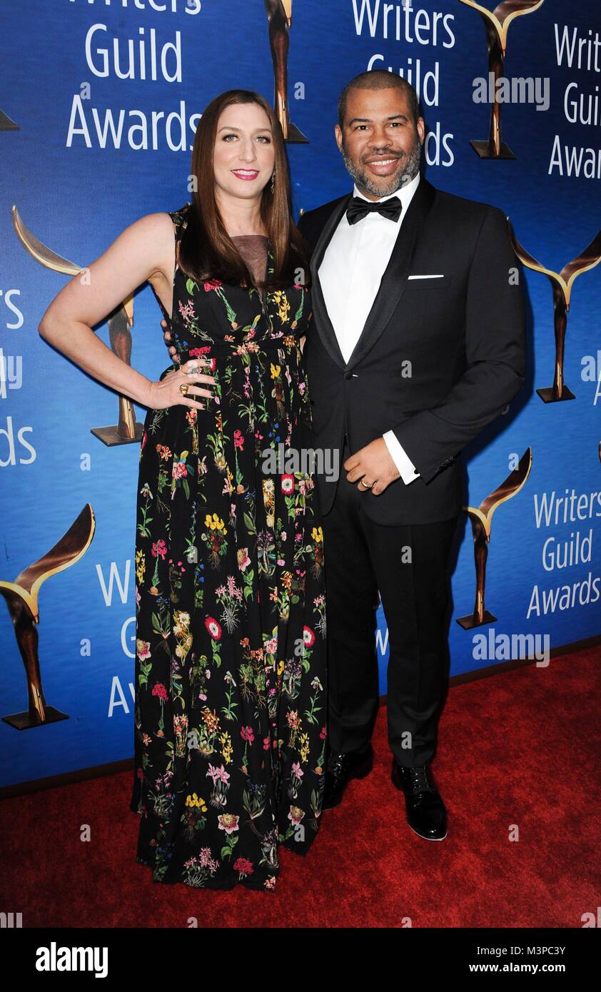 Beverly Hills, USA. 11th Feb, 2018. Jordan Peele, Chelsea Peretti at ...