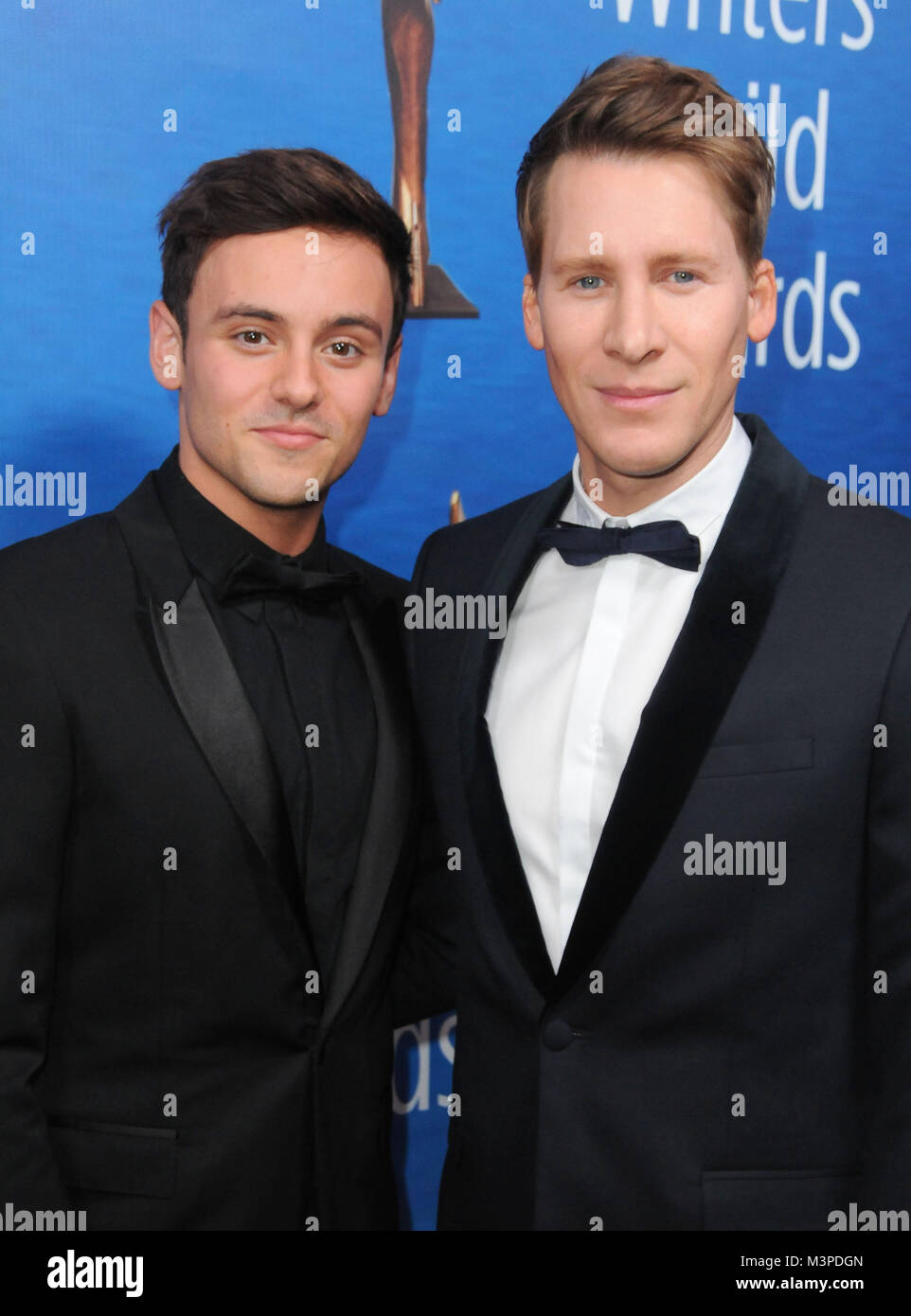 Beverly Hills, USA. 11th Feb, 2018. (L-R) British olympic diver Tom ...