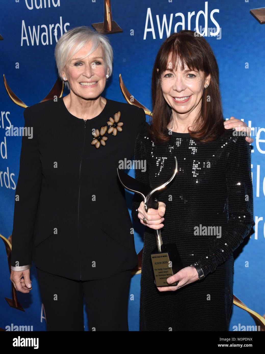 Los Angeles, California, USA. 11th Feb, 2018. GLENN CLOSE and ALISON ...