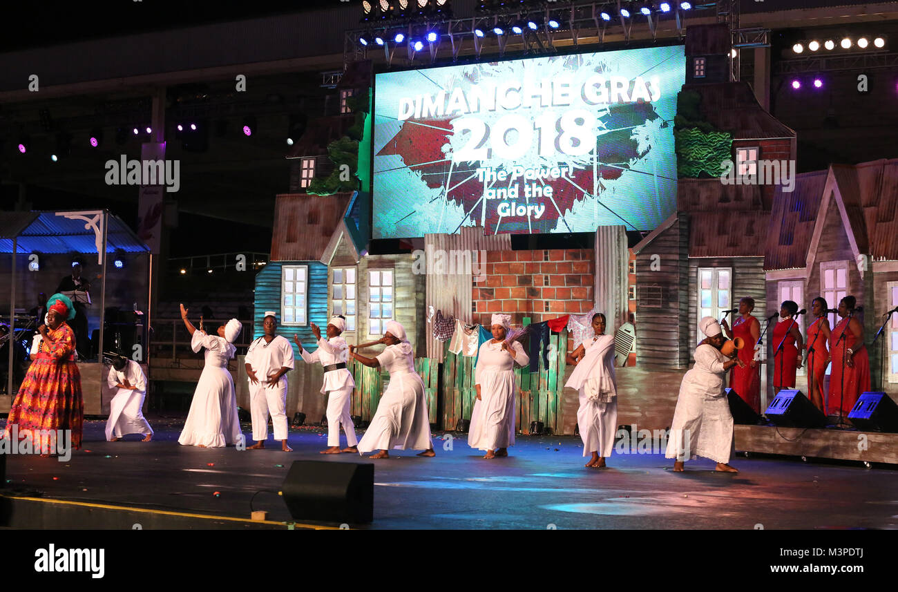 Trinidad, Port of Spain. 11th Feb, 2018. The Calypsonian Singing Sandra ...