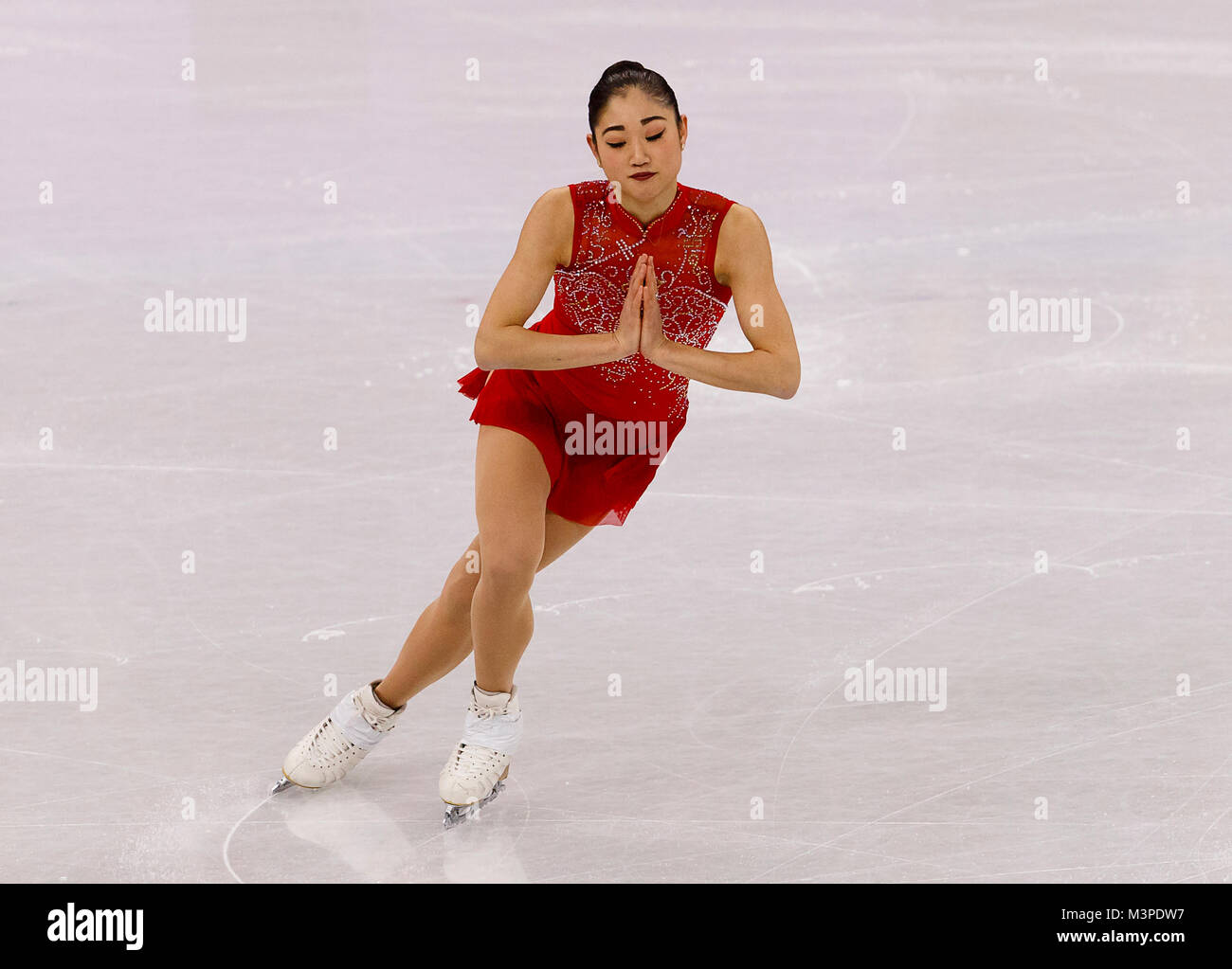 Gangneung, South Korea. 12th Feb, 2018. Mirai Nagasu of USA compete ...
