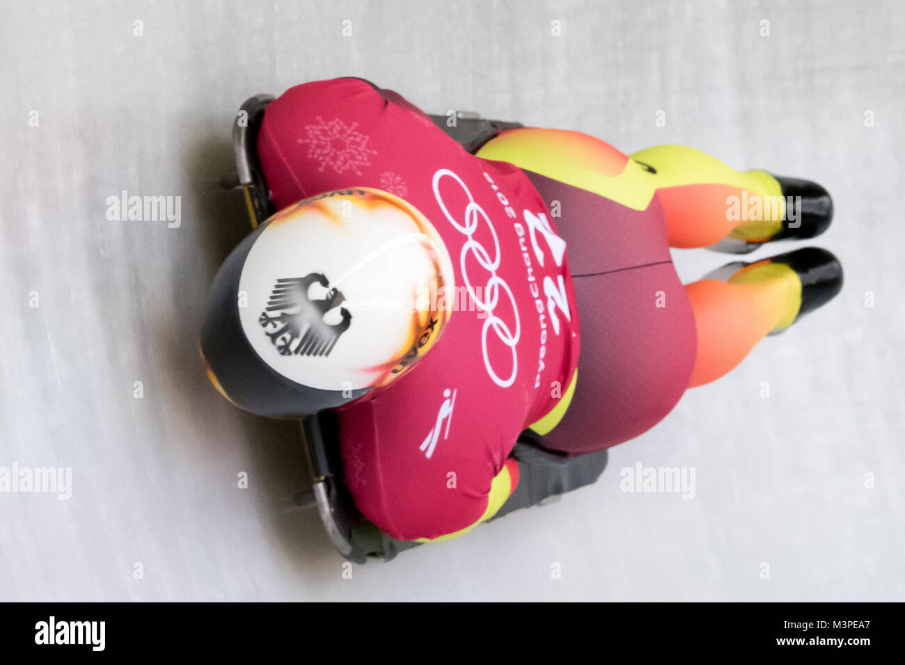 Skeleton pilot Axel Jungk of Germany pictured during a training session ...
