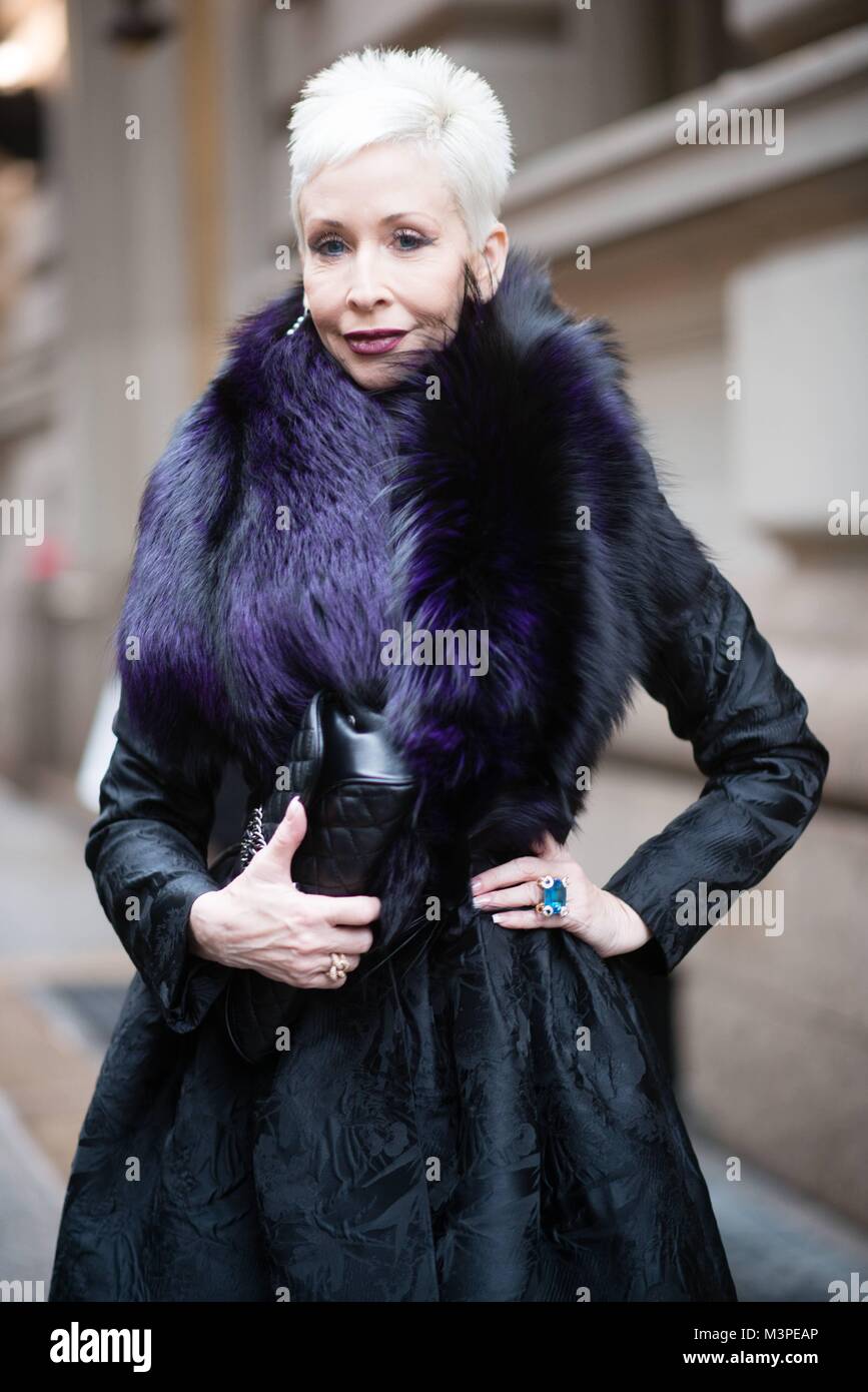 New York City, USA. 10th Feb, 2018. Camerone Elise Parker arriving for ...