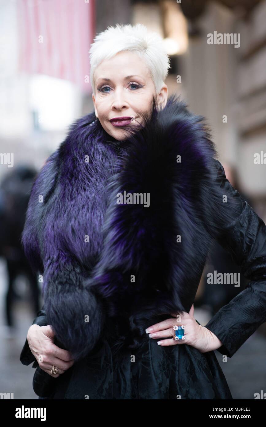 New York City, USA. 10th Feb, 2018. Camerone Elise Parker arriving for ...