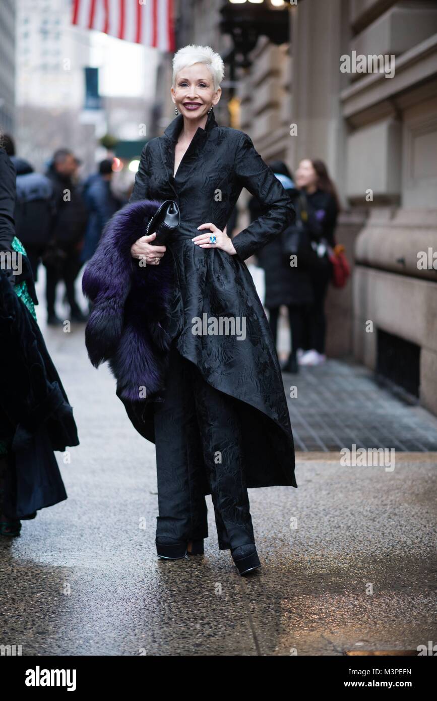 New York City, USA. 10th Feb, 2018. Camerone Elise Parker arriving for ...