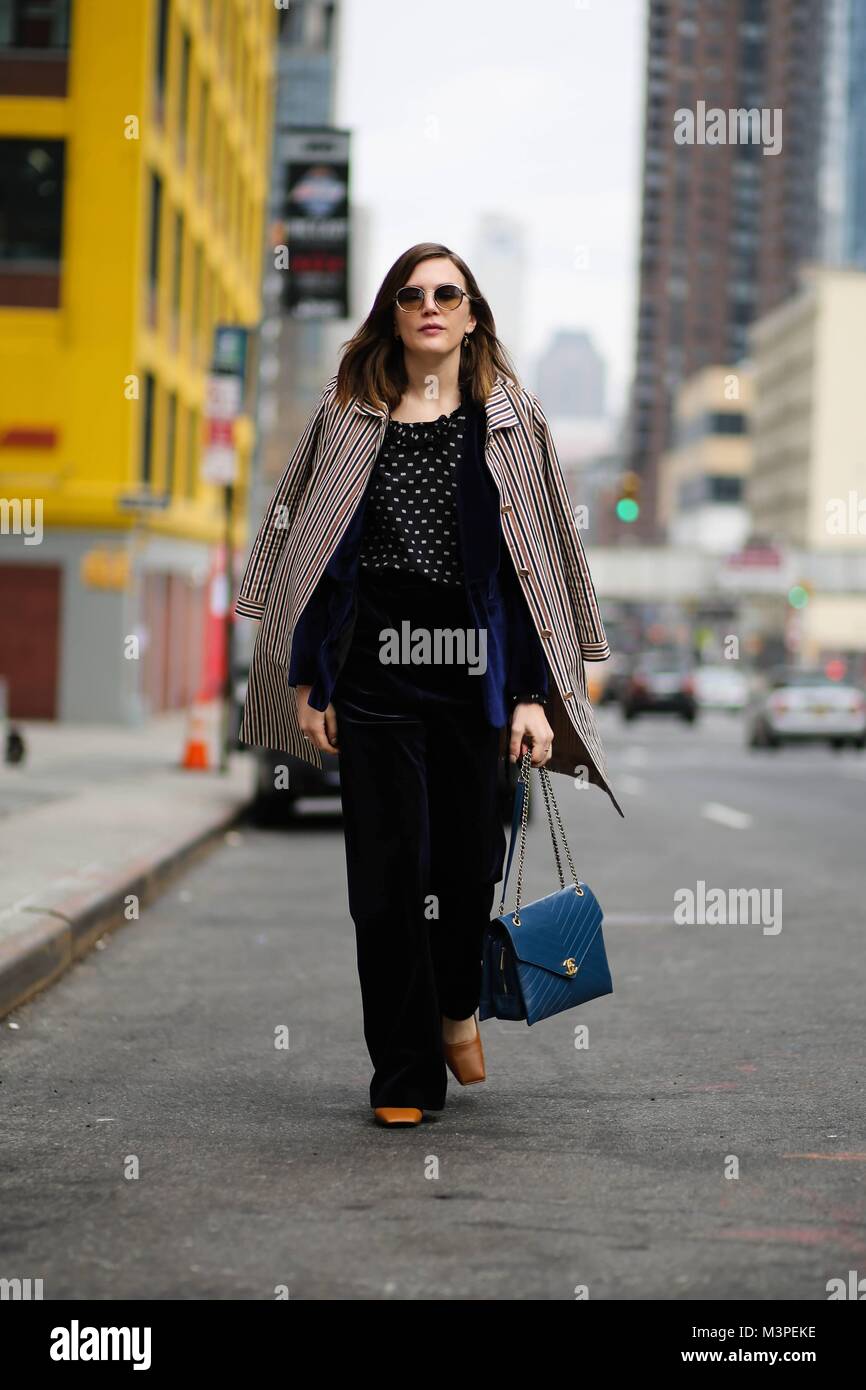 Madelynn Furlong attending a runway show during New York Fashion Week ...