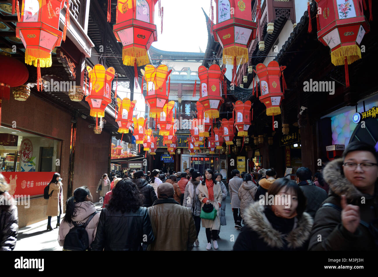 Shanghai, China. 12th February 2018. Most important holiday in China ...