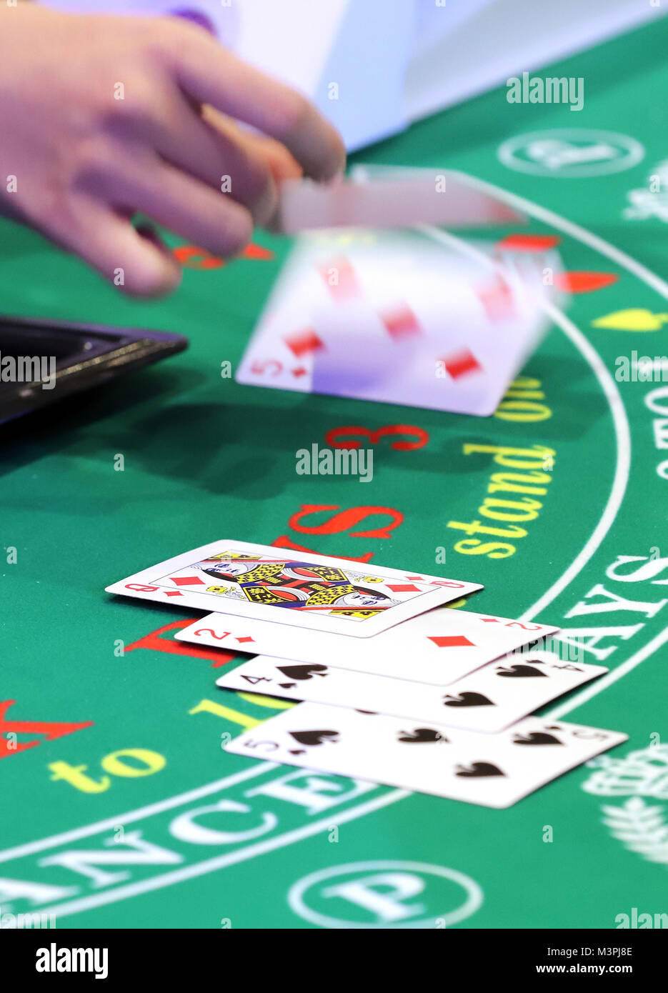 Blackjack game video hi-res stock photography and images - Alamy