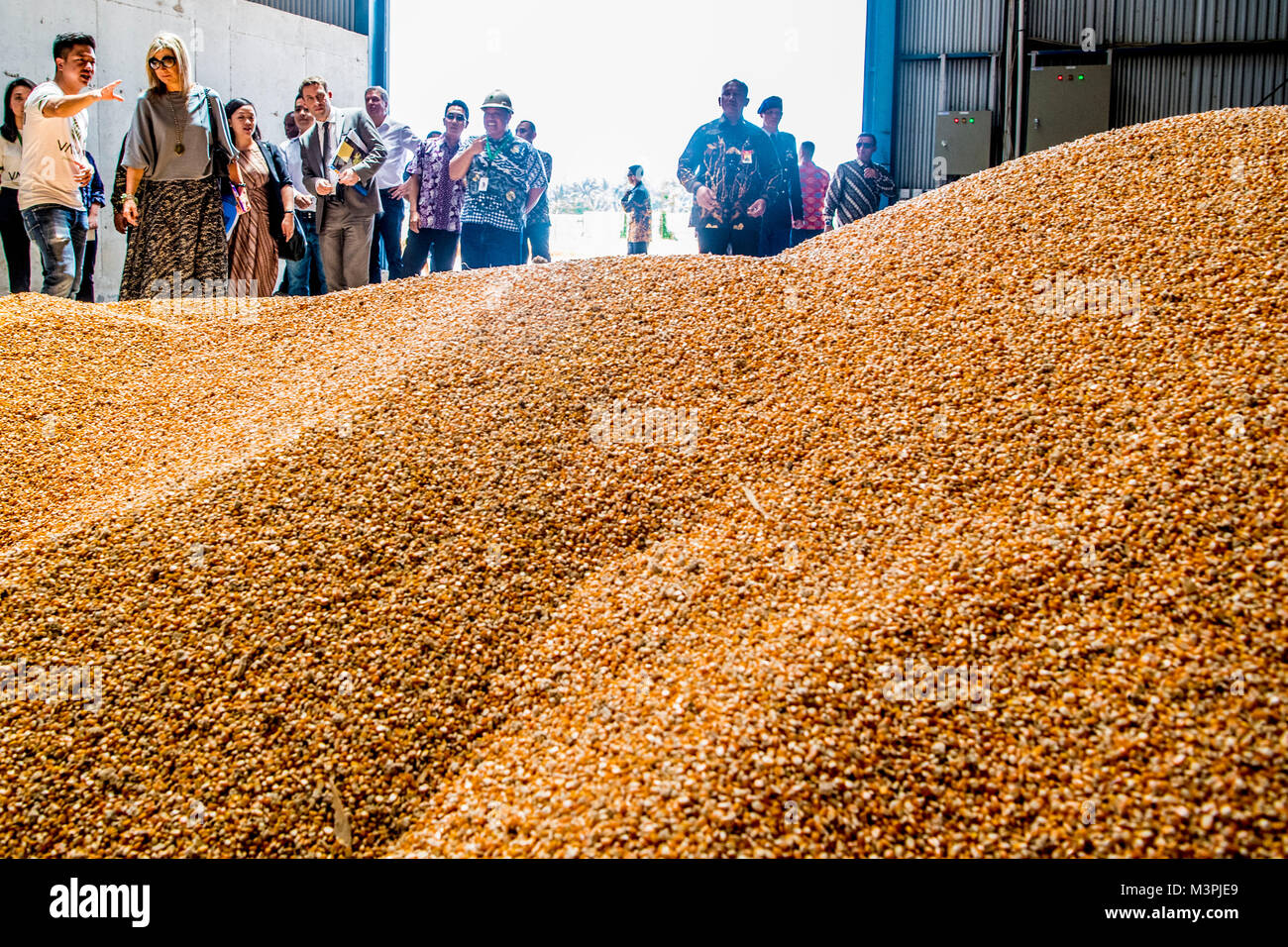 Lampung, Indonesia. 12th Feb, 2018. Queen Maxima of The Netherlands ...
