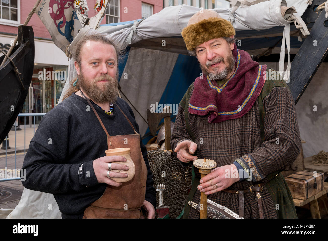 Viking open air market stall hi-res stock photography and images - Alamy