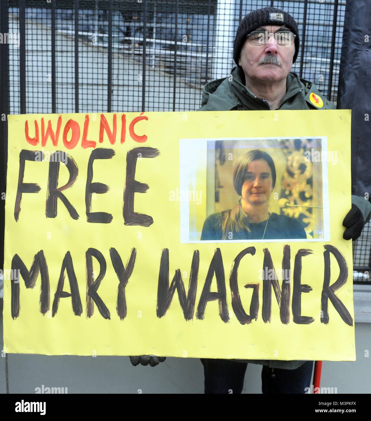 Warsaw, Poland. 12th Febraury, 2018. Picket in defense of Mary Wagner ...