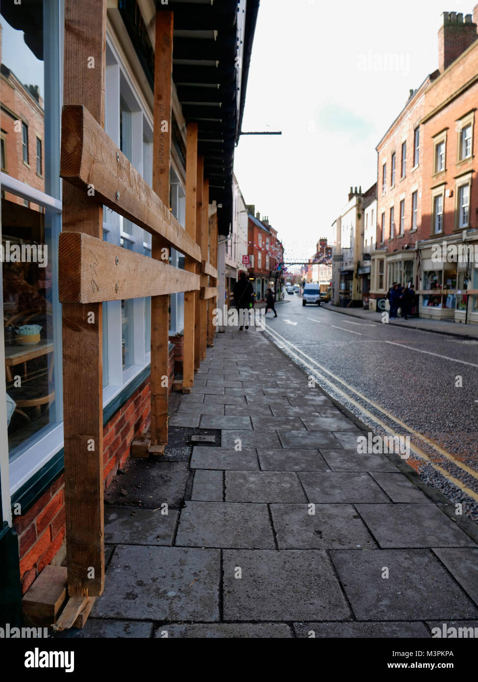 All boarded up. Ashbourne town centre shop windows are boarded up for ...