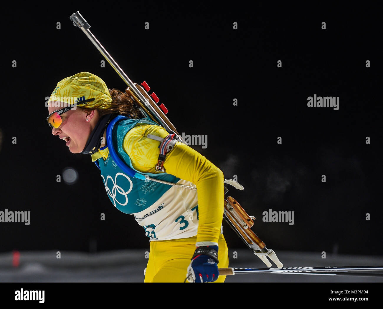 Pyeongchang, South Korea. February 12, 2018: Linn Persson ofÂ Sweden ...