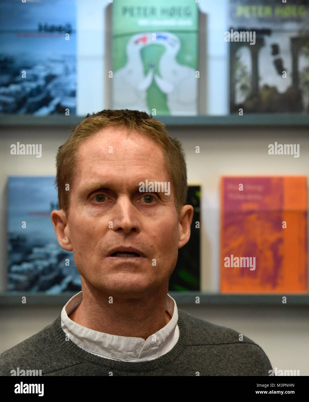 Prague, Czech Republic. 12th Feb, 2018. Peter Hoeg, a well-known Danish ...