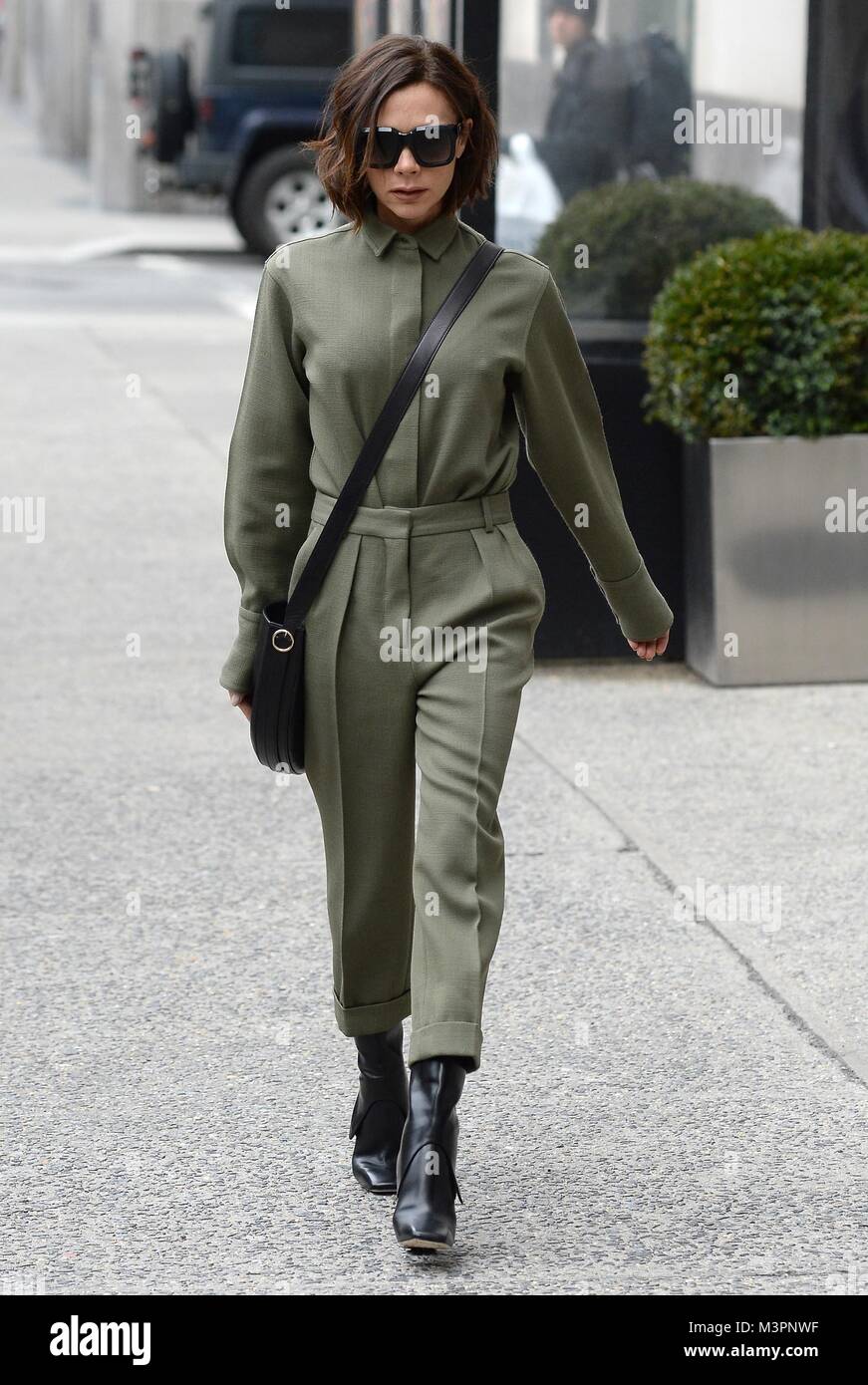 New York, NY, USA. 12th Feb, 2018. Victoria Beckham out and about for ...