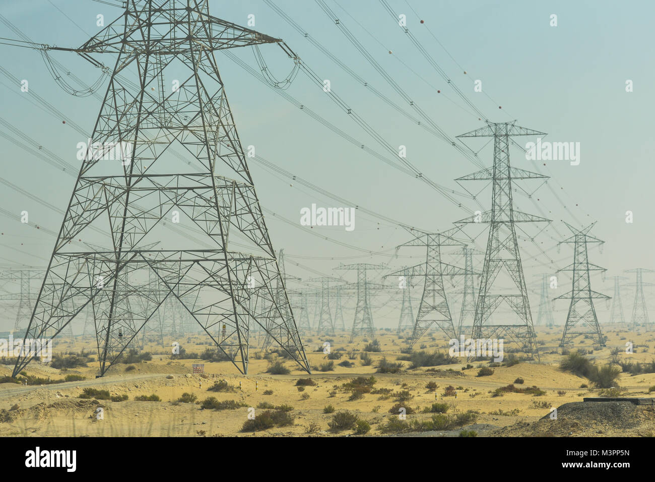 Power lines dubai uae hi-res stock photography and images - Alamy