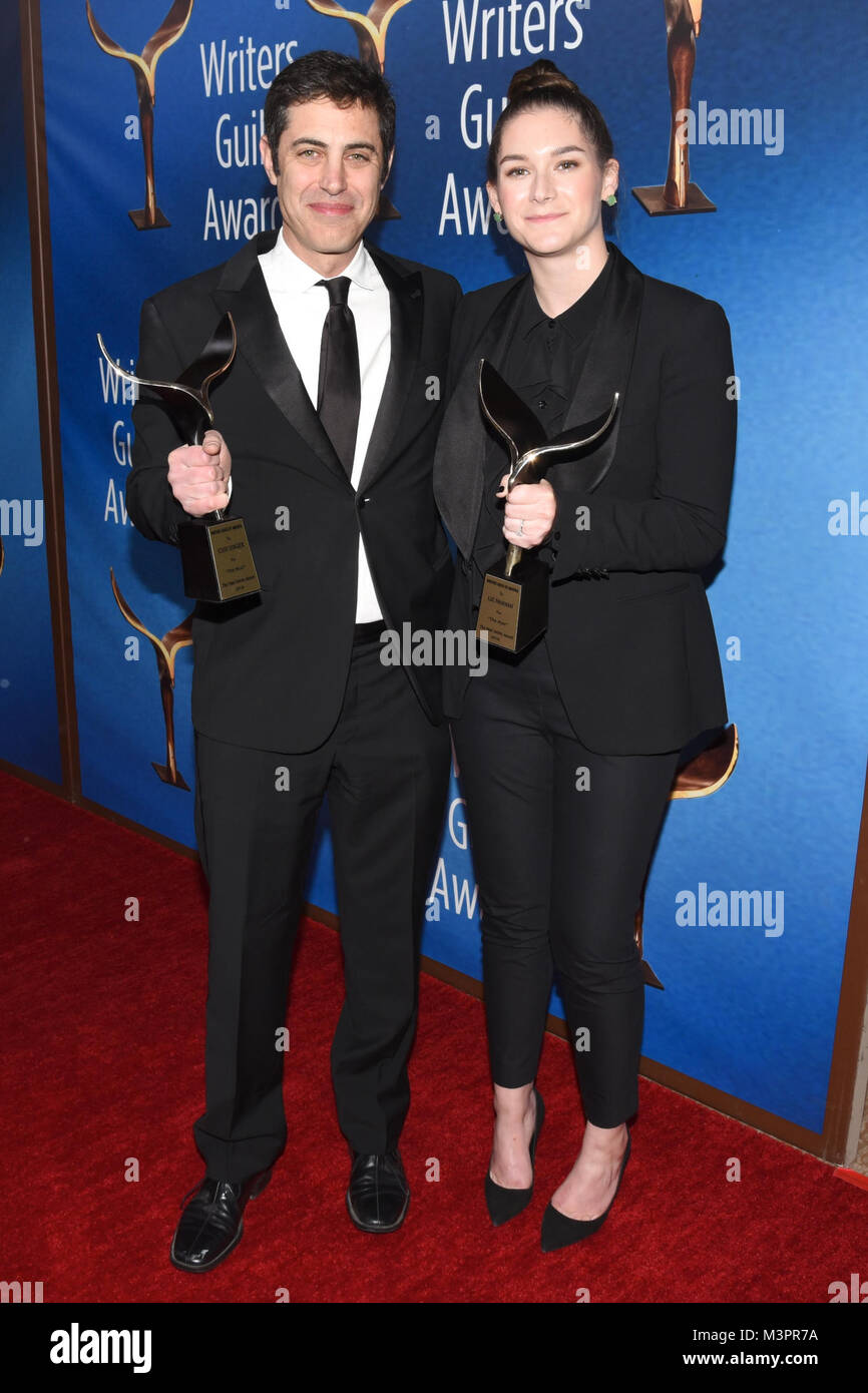 Los Angeles, California, USA. 11th Feb, 2018. JOSH SINGER and LIZ ...
