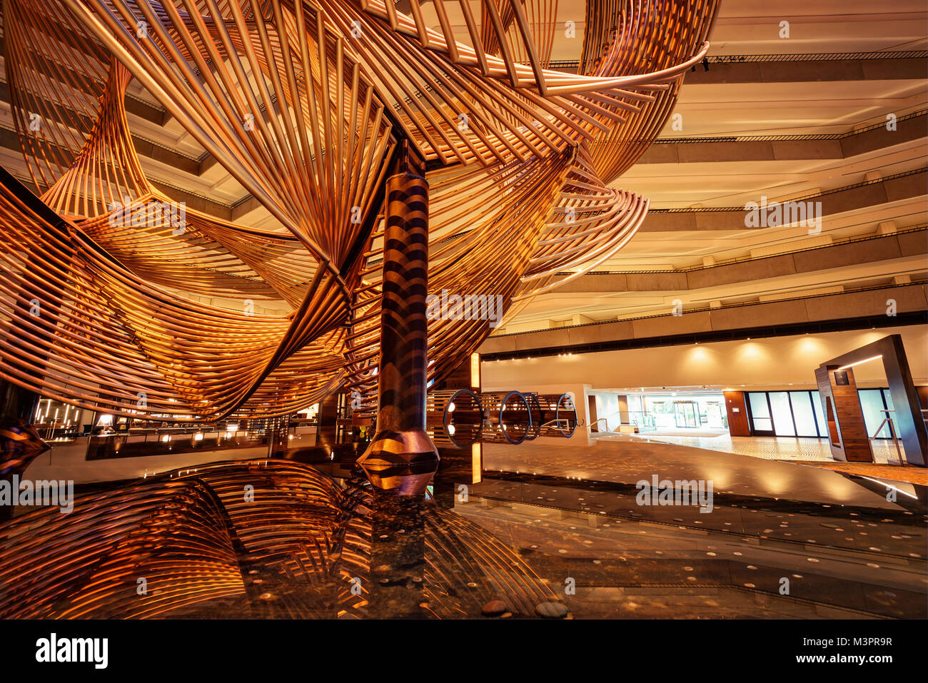 Shiny Hotel Lobby taken in 2015 Stock Photo - Alamy