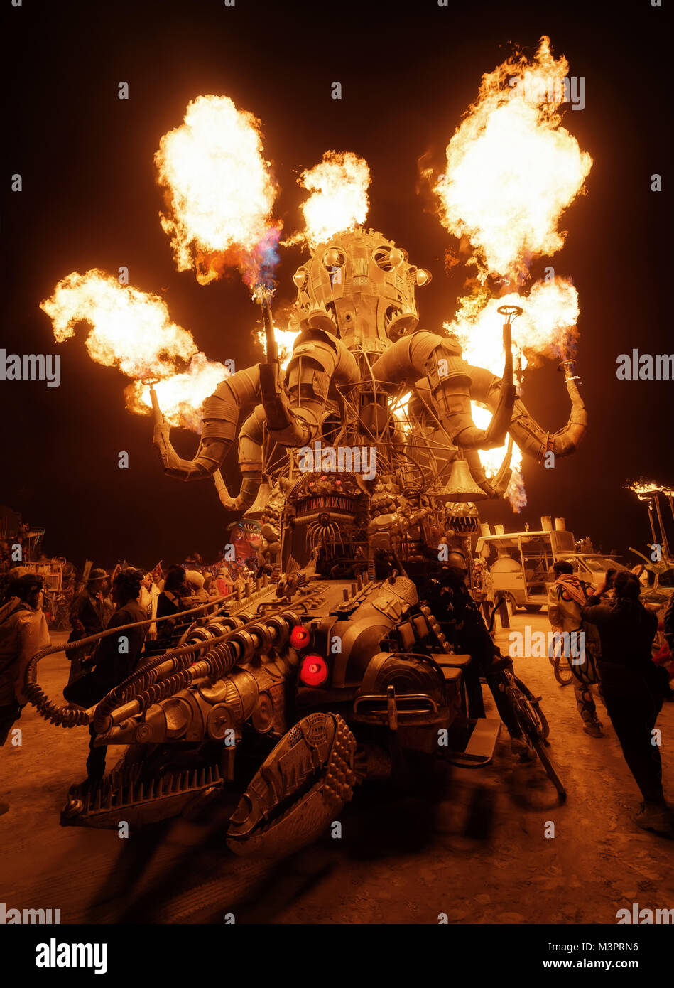 Black Rock Desert, USA - 2nd of September 2016: Burning Man taken in ...