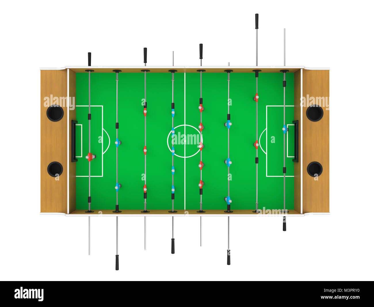 Foosball Soccer Table Game Isolated Stock Photo - Alamy