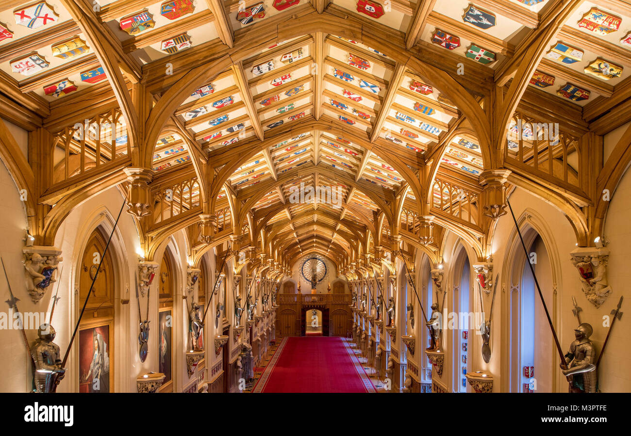 Georges hall at windsor castle hi-res stock photography and images - Alamy