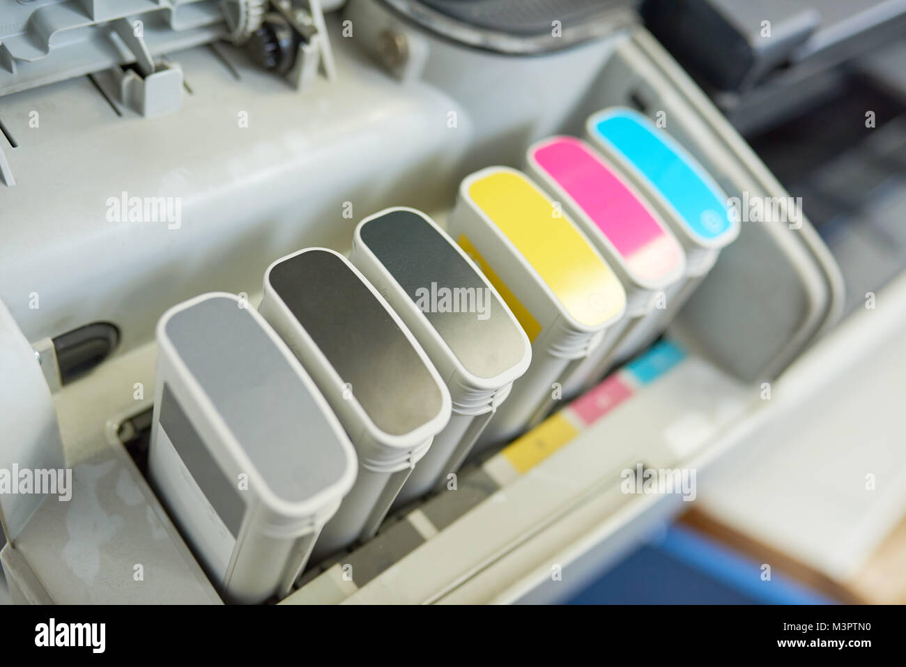 Printer Ink Tanks Stock Photo - Alamy