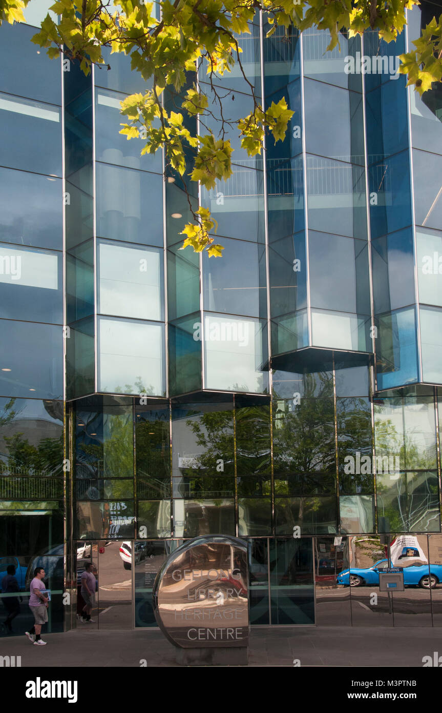 Entrance to the Geelong Library and Heritage Centre, Geelong, Victoria ...