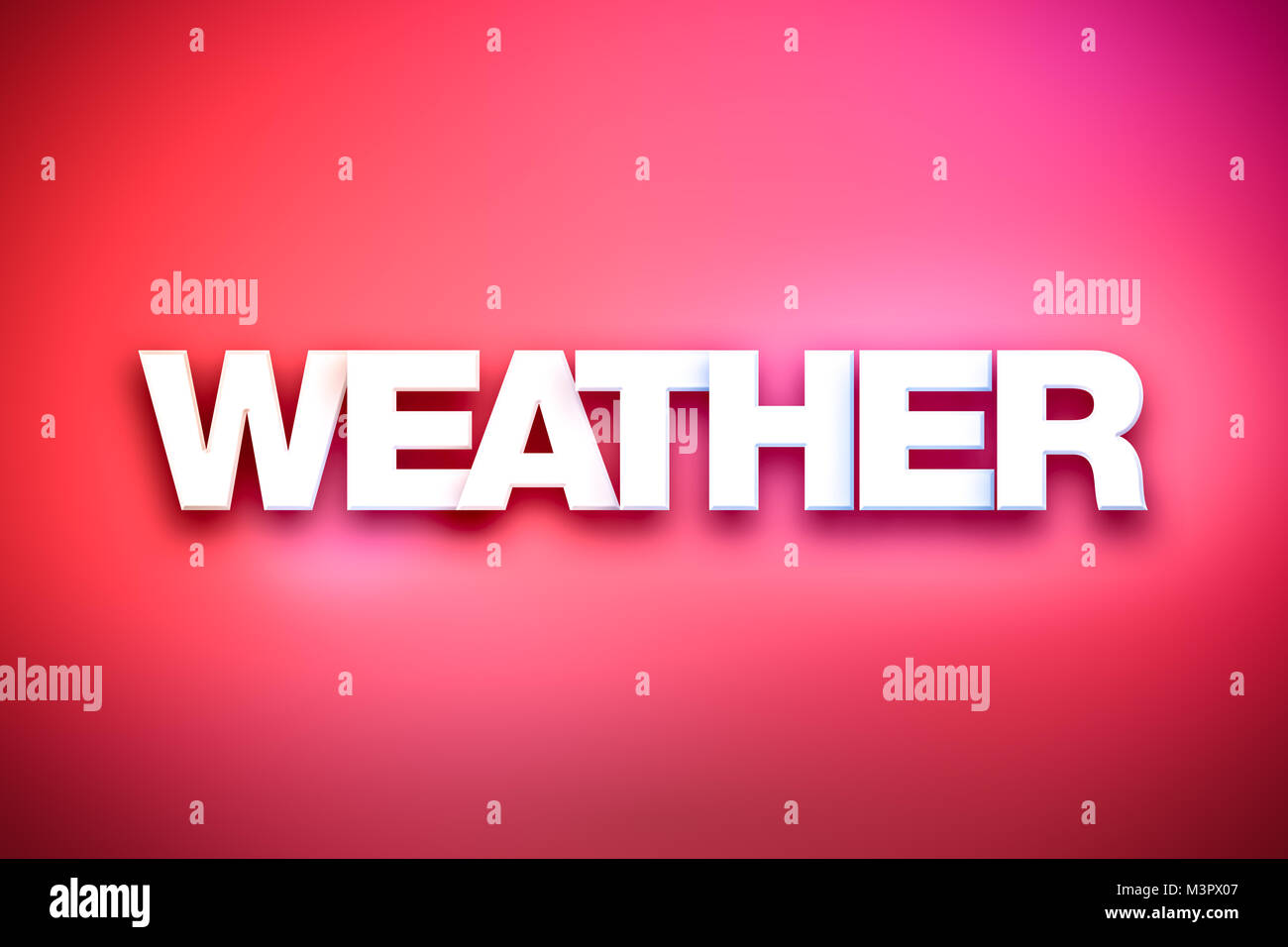 The word Weather concept written in white type on a colorful background ...