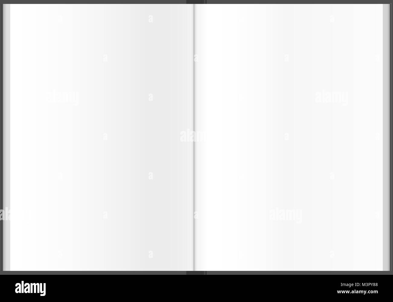 Blank white paper notebook. Sketchbook background design Stock Vector ...