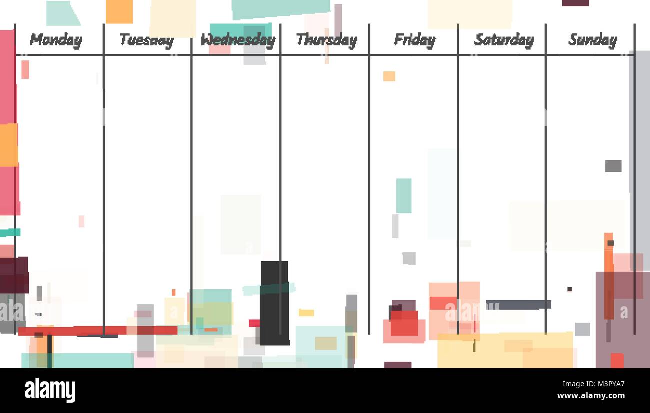 Weekly calendar hi-res stock photography and images - Alamy