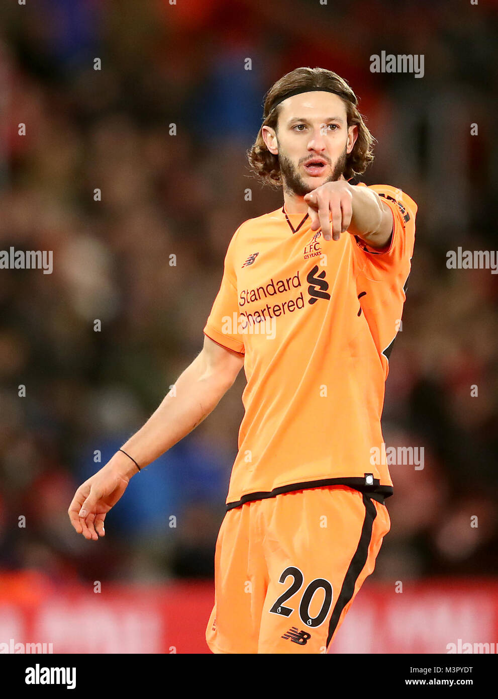 Liverpool's Adam Lallana Stock Photo - Alamy