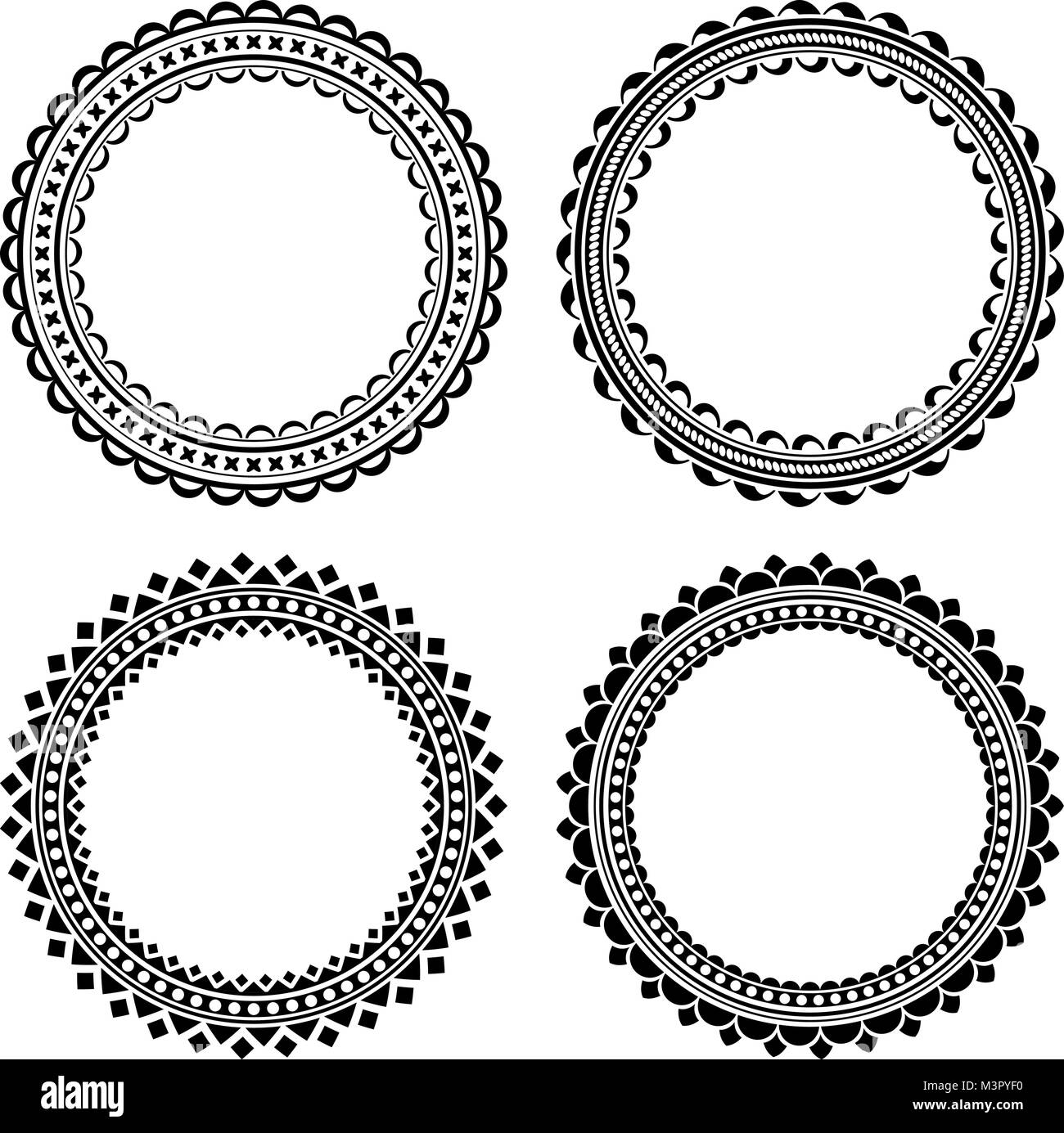Stylish frames Stock Vector Images - Alamy