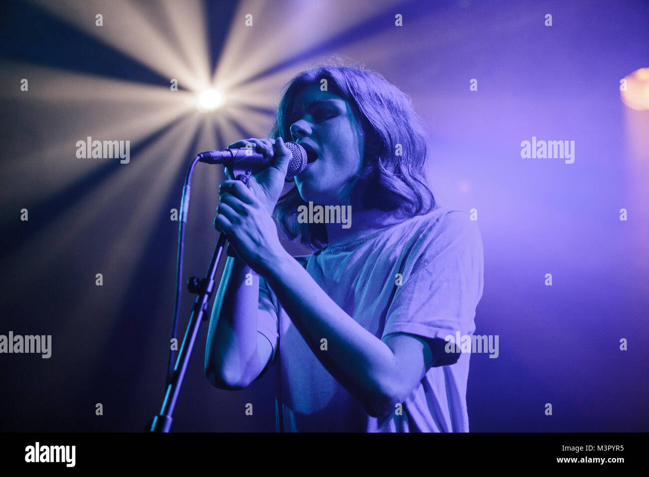 The Norwegian dream pop singer and songwriter Guns performs a live ...