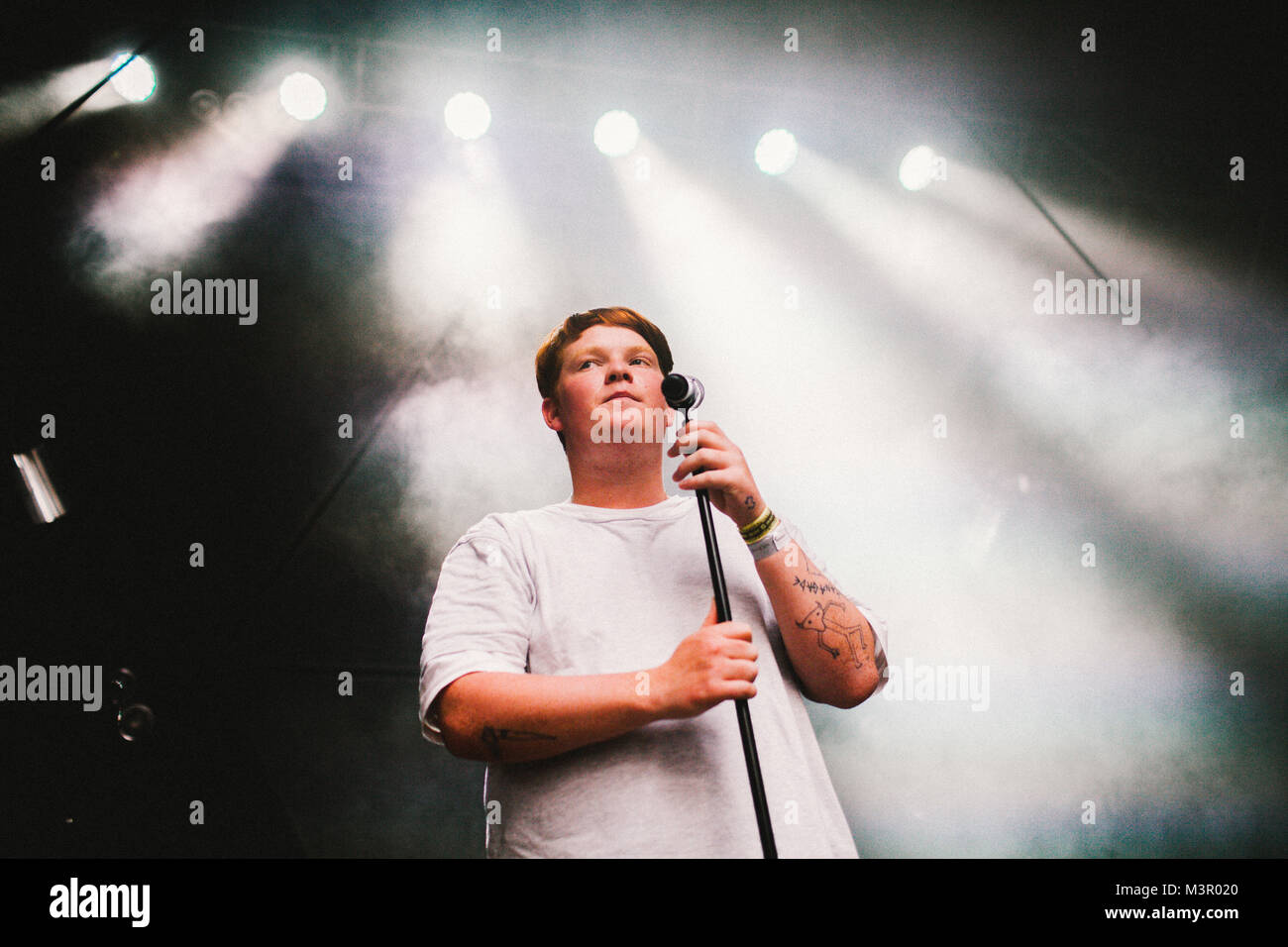 The Danish singer and songwriter Karl William performs a live concert ...