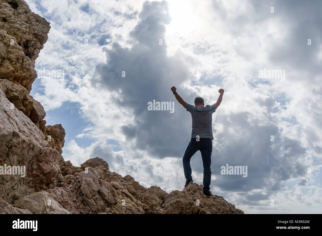 Back hands up hi-res stock photography and images - Alamy