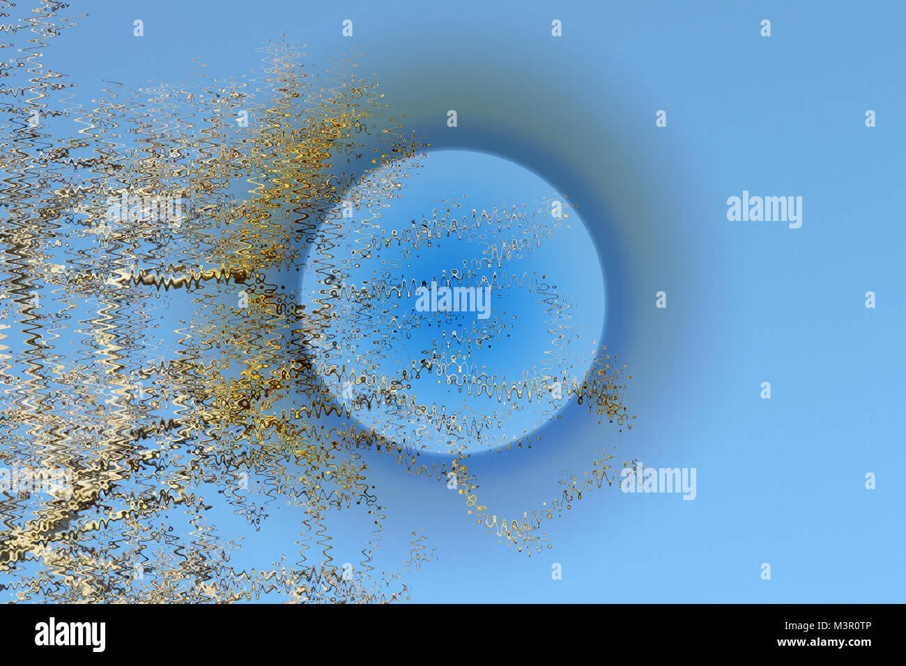 Abstract background, blue moon, circle Stock Photo - Alamy