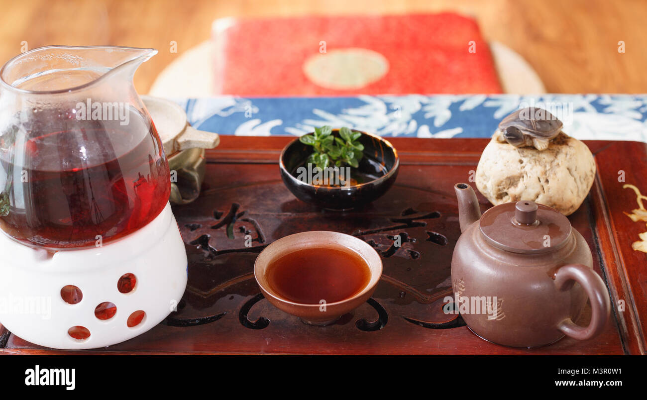 Chinese people drink tea life style, still life Stock Photo - Alamy