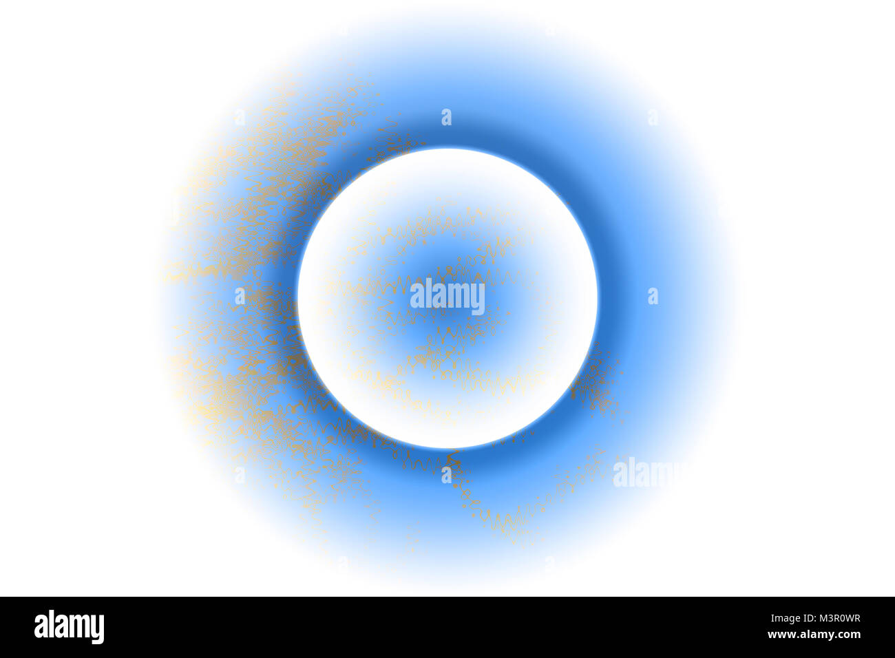 Abstract background, blue moon, circle Stock Photo - Alamy