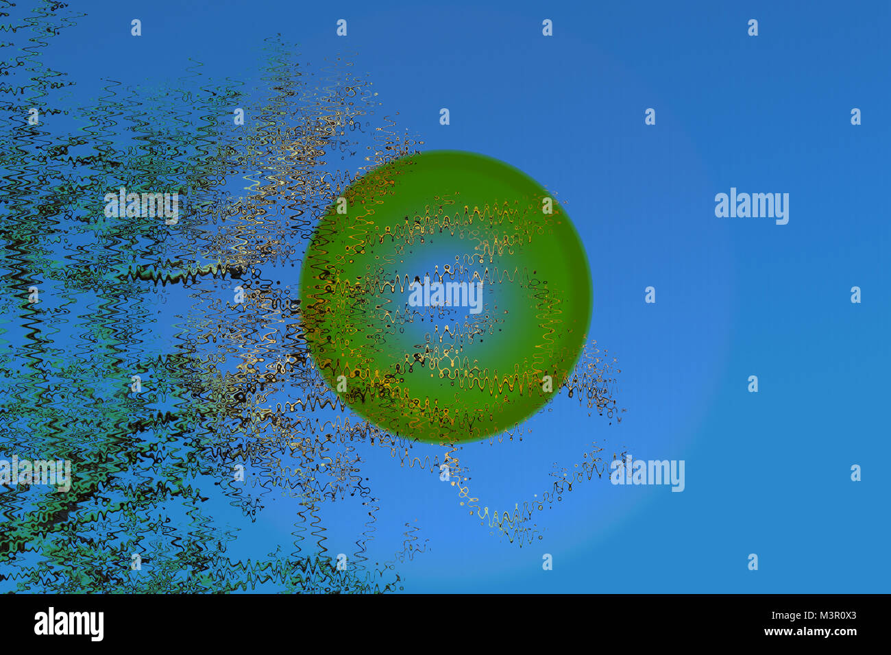 Abstract background, blue moon, circle Stock Photo - Alamy